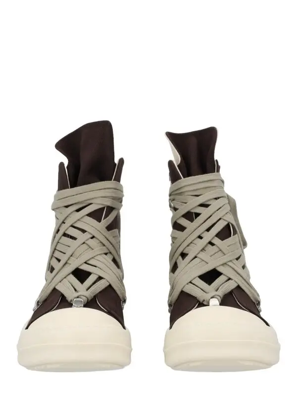 Rick Owens High-top Lace-up Boots - Charcoal