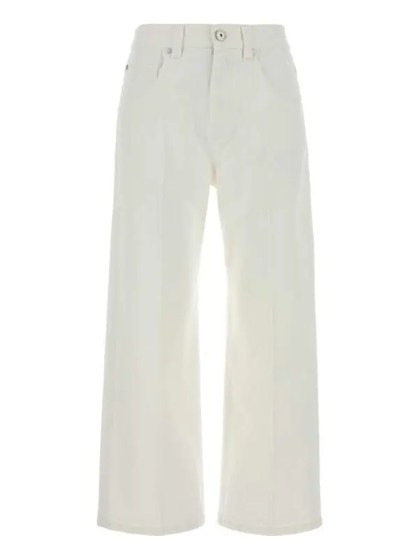 Brunello Cucinelli Cotton Denim Jeans - White
