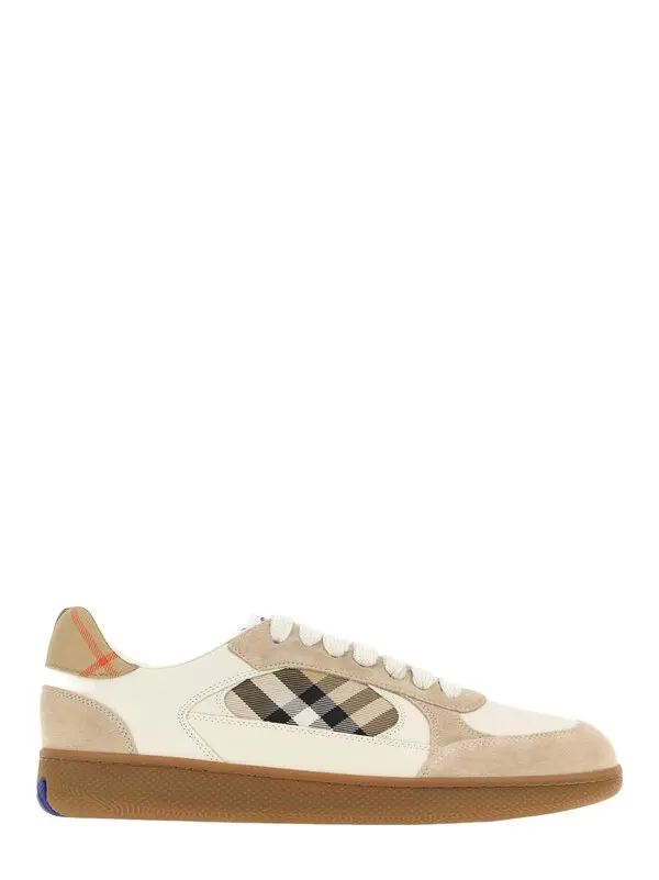 Burberry Terrace Leather & Suede Sneakers - Multicoloured