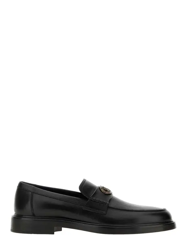 Burberry Leather Pembroke Loafers - Black