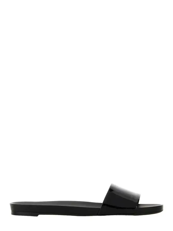 Prada Leather Slides - Black