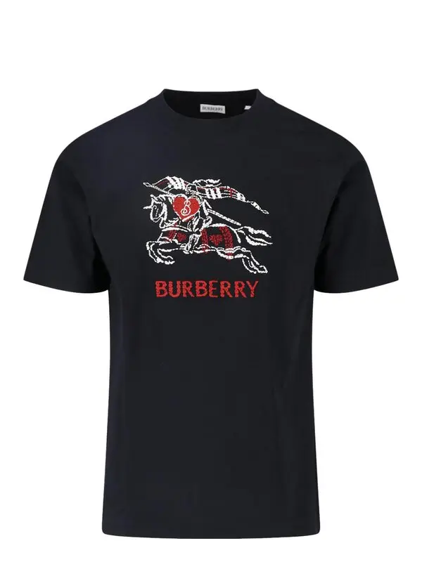 Burberry Graphic Short-sleeve Crewneck T-shirt - Black