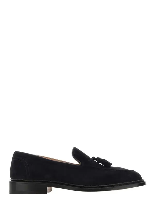 TRICKER'S Suede Elton Loafers With Tassel Detailing - Blue