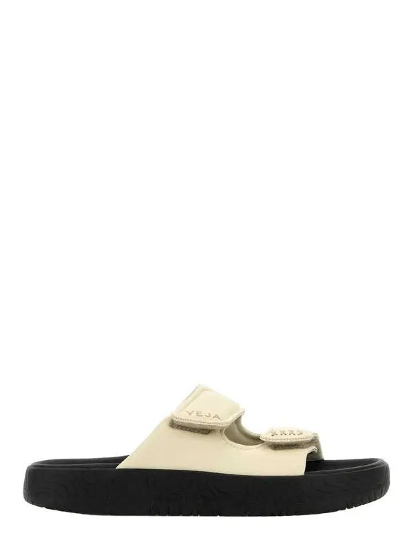 VEJA Leather Etna Slip-on Slippers - White