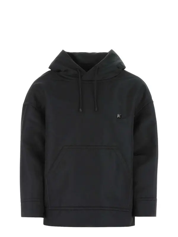 Valentino Garavani Nylon Sweatshirt With Quilted Lining - Black