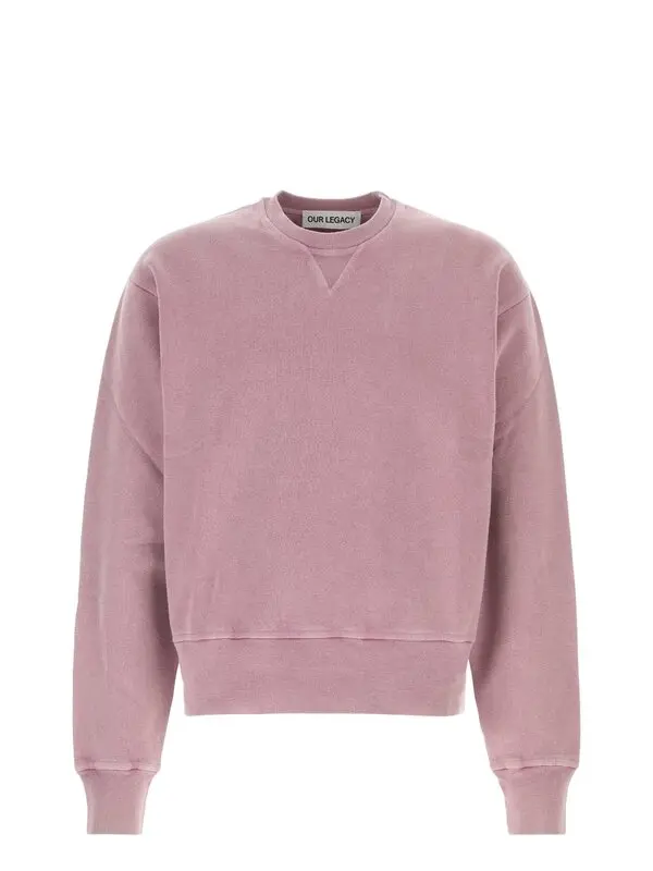 Our Legacy Antiqued Cotton Sweatshirt - Pink