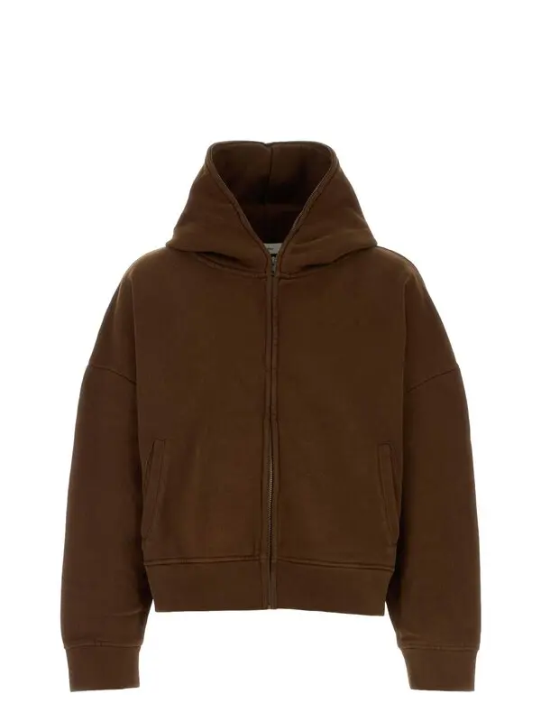ENTIRE STUDIOS Chocolate Cotton Sweatshirt - Brown