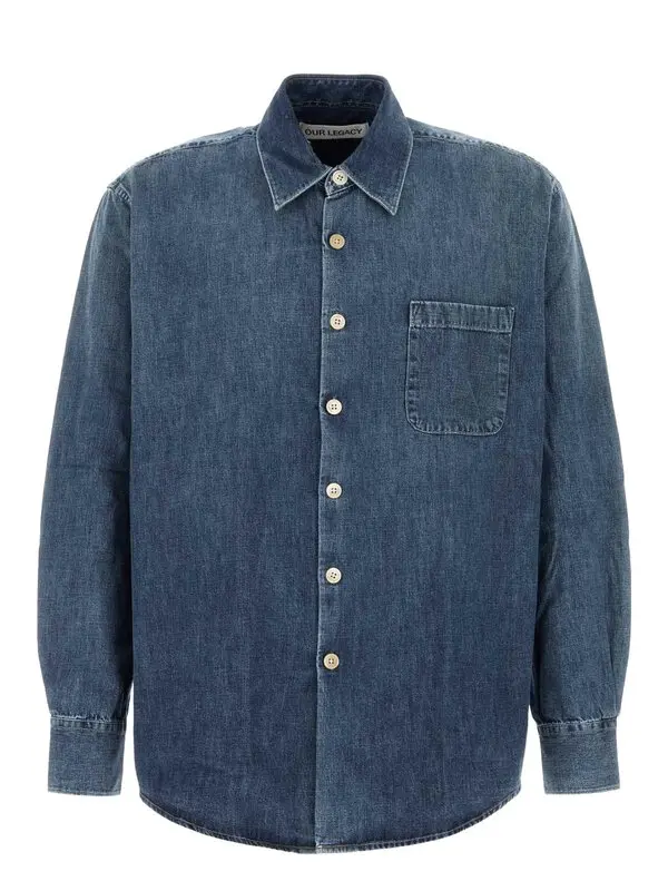 Our Legacy Denim Oversize Shirt - Blue