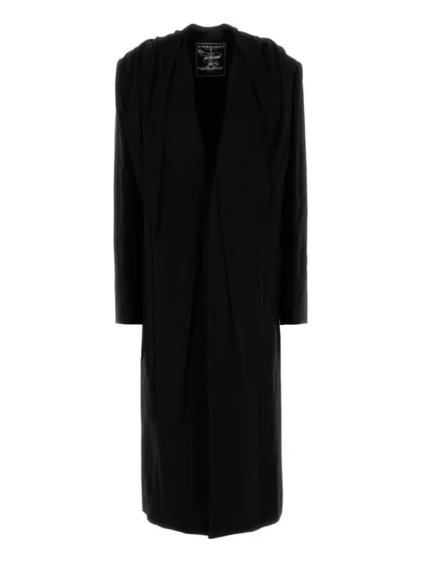 Y/project Cotton Jacket With Shawl Collar - Black