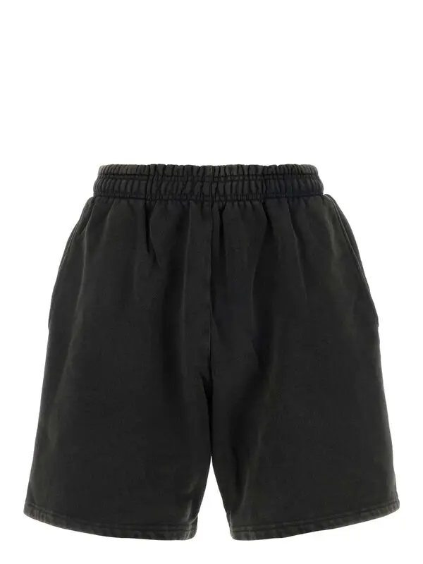 ENTIRE STUDIOS Cotton Bermuda Shorts - Black