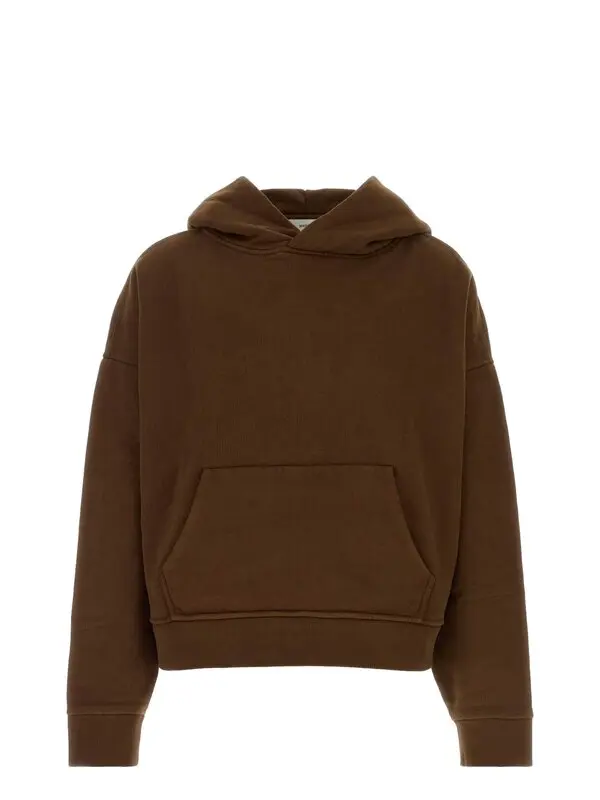 ENTIRE STUDIOS Entirely Crafted Cotton Oversize Sweatshirt - Brown