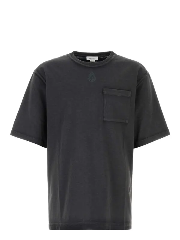 Alexander McQueen Contrast Panel Cotton T-shirt - Multicoloured