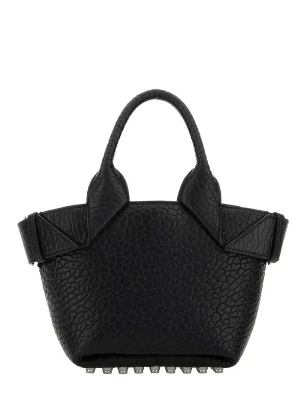 Alexander Wang Bale Leather Rhett Handbag, 34 Cm - Black