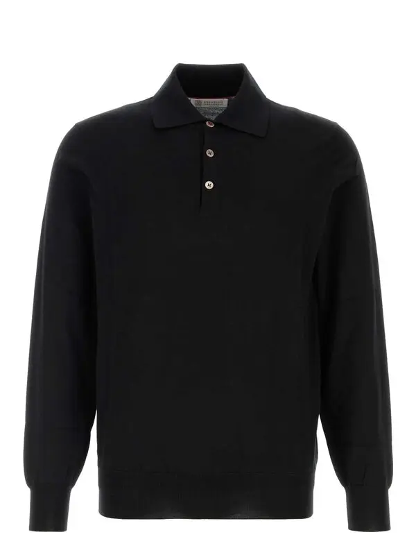 Brunello Cucinelli Cotton Polo Shirt - Black