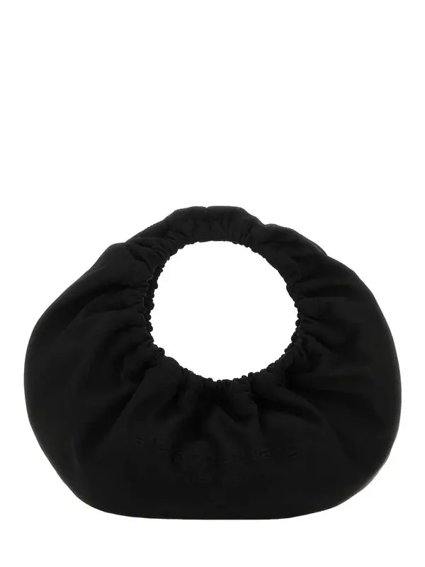 Alexander Wang Crescent Mini Handbag In Fabric - Black