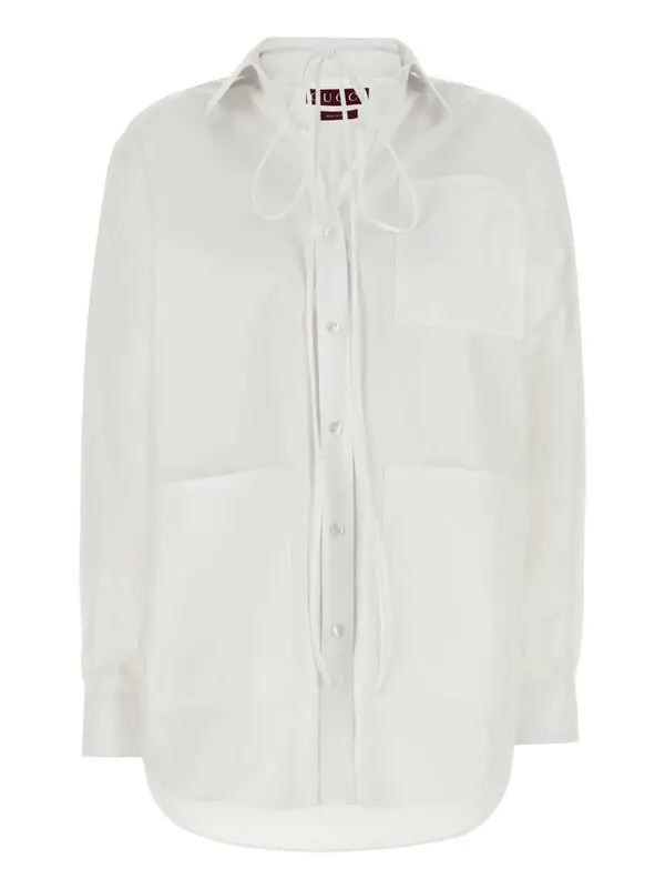 Gucci 100% Cotton Poplin Shirt - White