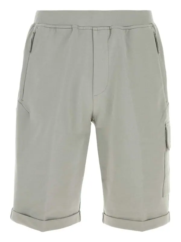 C.P. COMPANY Stretch Cotton Bermuda Shorts - Grey