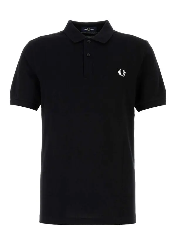 Fred Perry Piqué Polo Shirt - Black