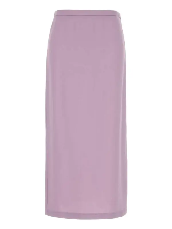 Gucci Crepe Midi Skirt - Purple