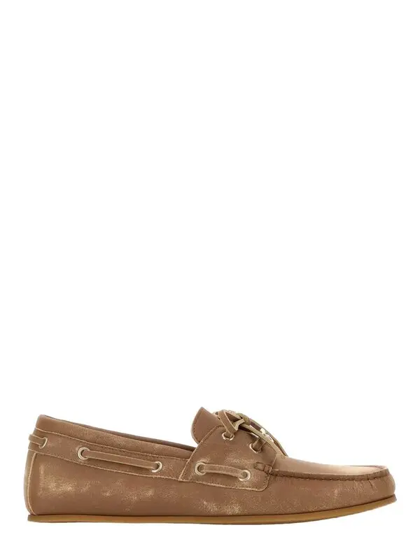 Gucci Leather Loafers - Camel