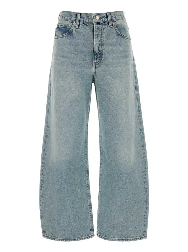 FRAME Bow Wide-leg Jeans - Light Blue