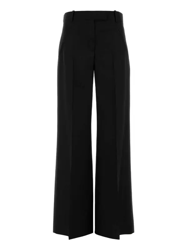 Alexander McQueen Wide-leg Tailored Trousers - Black