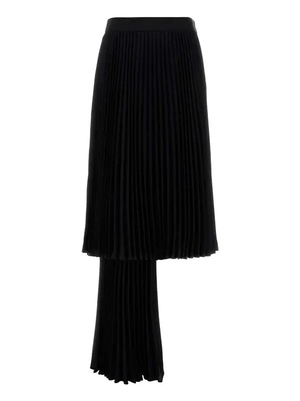 Bottega Veneta Polyester Pleated Pant-skirt - Black