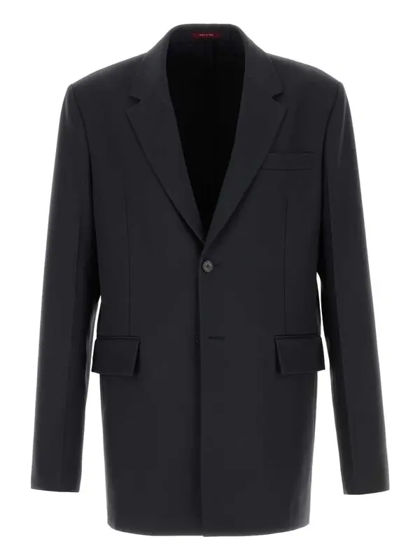 Gucci Graphite Twill Wool Blazer For - Grey