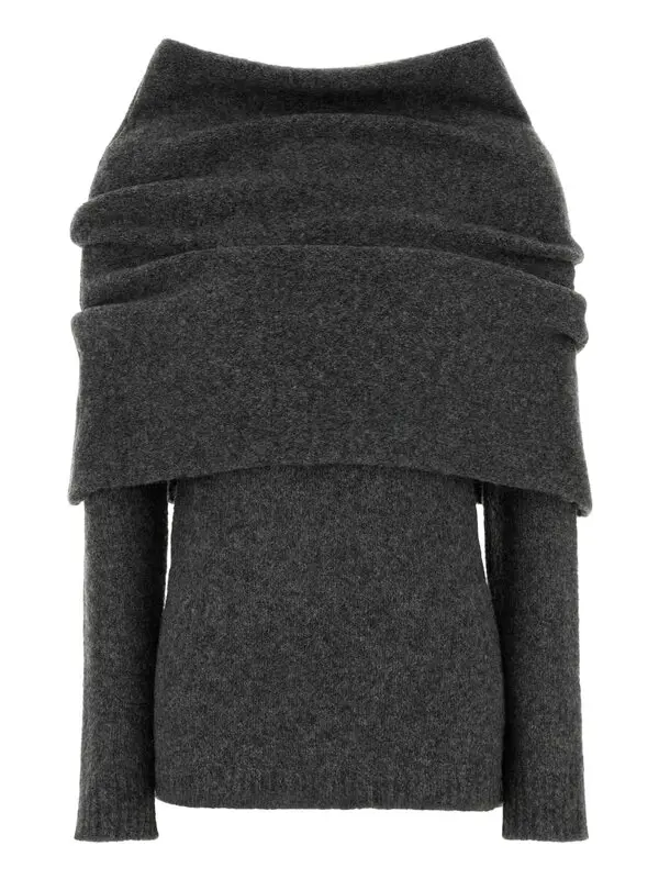 ENTIRE STUDIOS Wool-alpaca Blend Crewneck Sweater - Grey