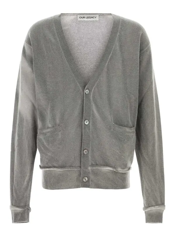 Our Legacy Merino Wool Cardigan - Grey