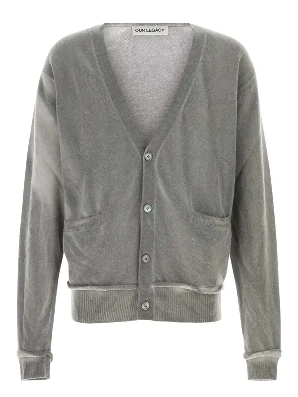 Our Legacy Merino Wool Cardigan - Grey