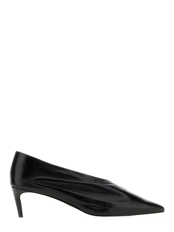 Khaite Miriam Leather Pumps With 5 Cm Heel - Black