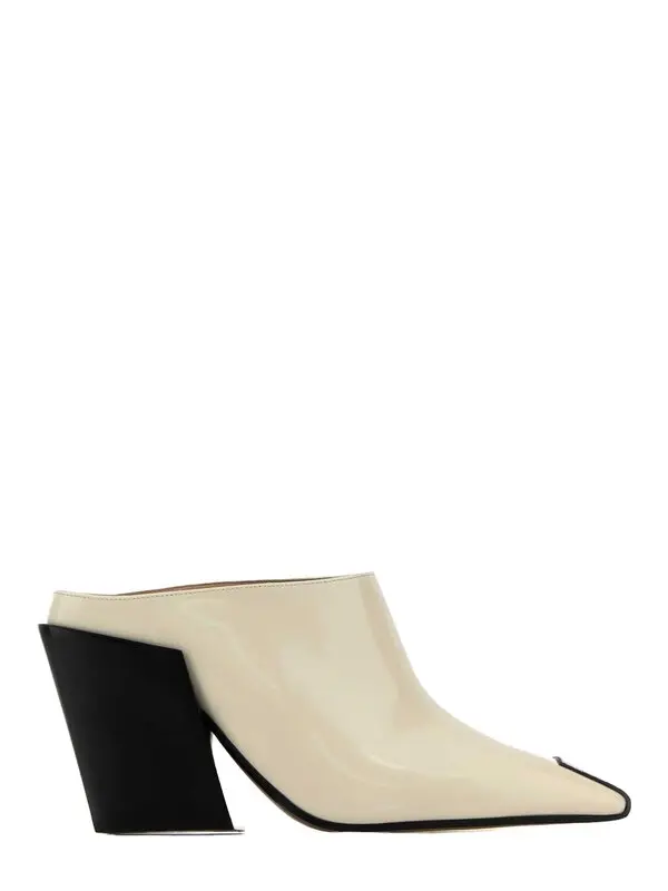 Bottega Veneta Ventura Flat Leather Pumps - White