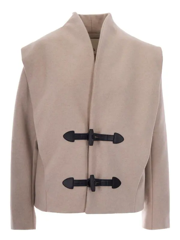 Isabel Marant Étoile Wool Cashmere Toggle Jacket - Sand