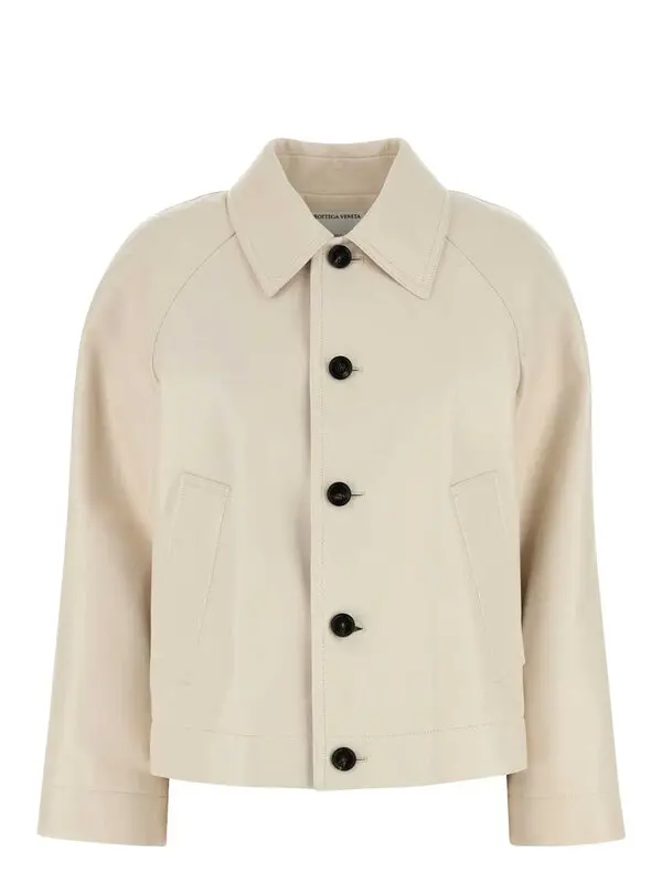 Bottega Veneta Leather Jacket - White