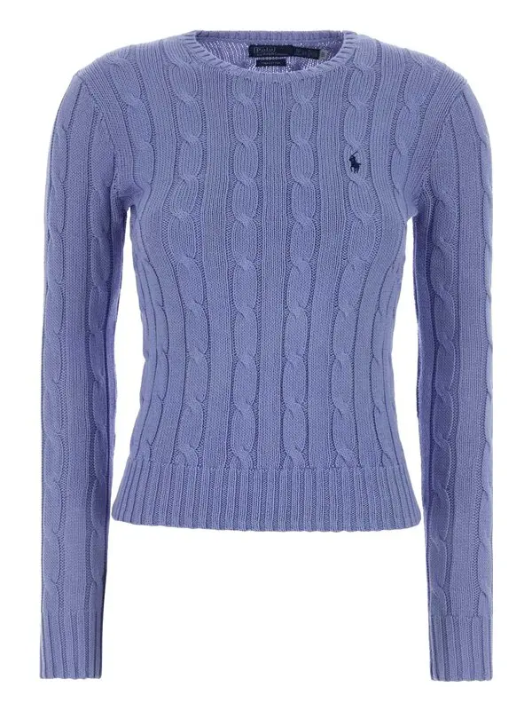 Polo Ralph Lauren Cotton Knit Sweater - Light Blue