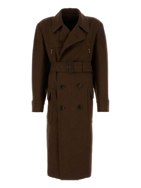 Prada Virgin Wool Jacket - Brown
