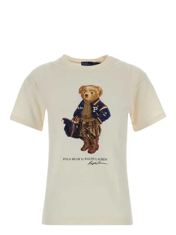 Polo Ralph Lauren Cotton Crewneck T-shirt With Graphic - Yellow