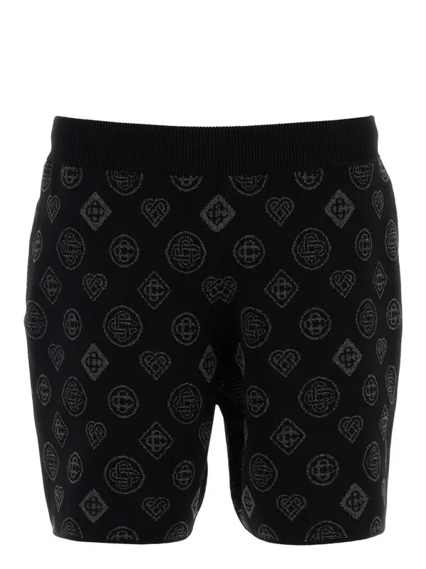 Casablanca Embroidered Bermuda Shorts - Printed
