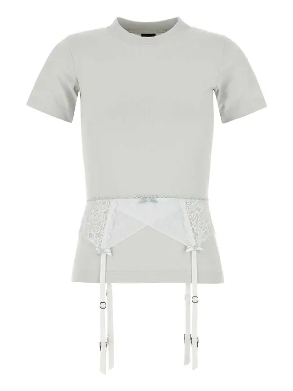 Balenciaga Chalk Stretch Cotton T-shirt - White