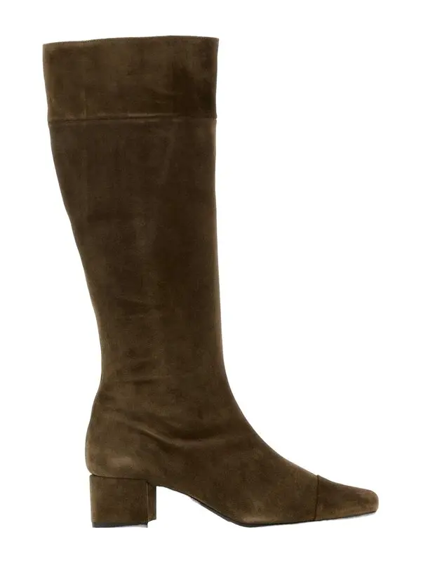 CAREL 5 Cm Heel Suede Chelsea Boots - Brown