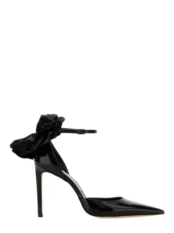 JIMMY CHOO Leather Pumps With Bow Detailing - Black