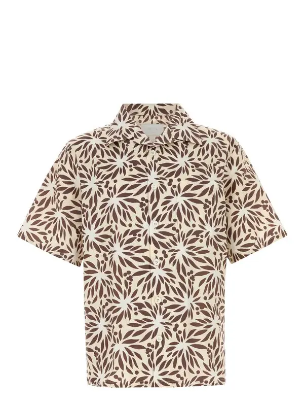 Prada Printed Cotton-silk Blend Shirt For - Floral
