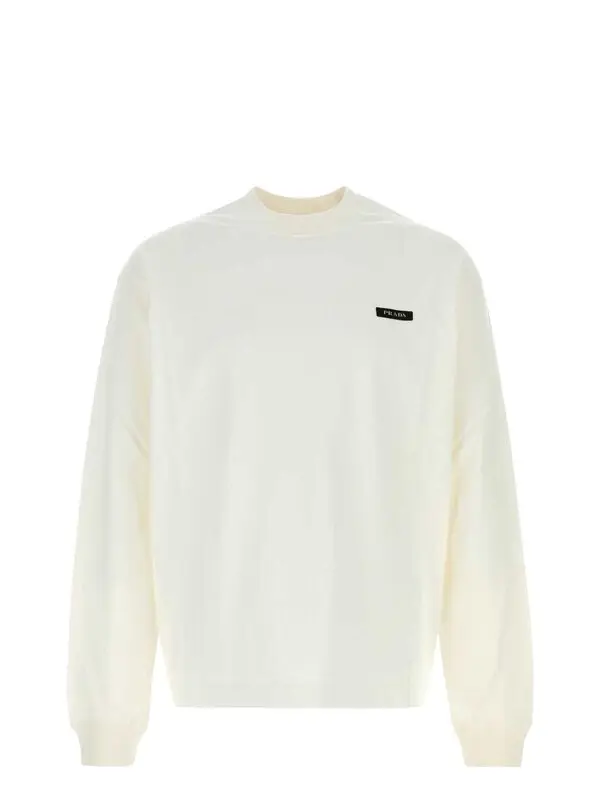 Prada Cotton Sweatshirt - White