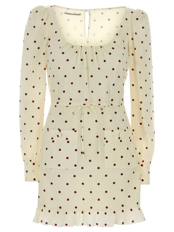 Alessandra Rich Silk Mini Dress - Printed