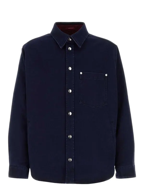 Gucci Denim Jacket With Wool Lining - Blue