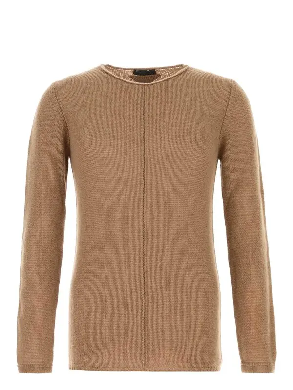 Prada 100% Cashmere Crew Neck Sweater - Camel