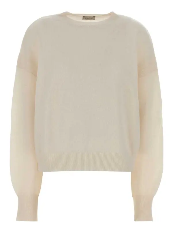 Le Kasha Organic Cashmere Sweater - White
