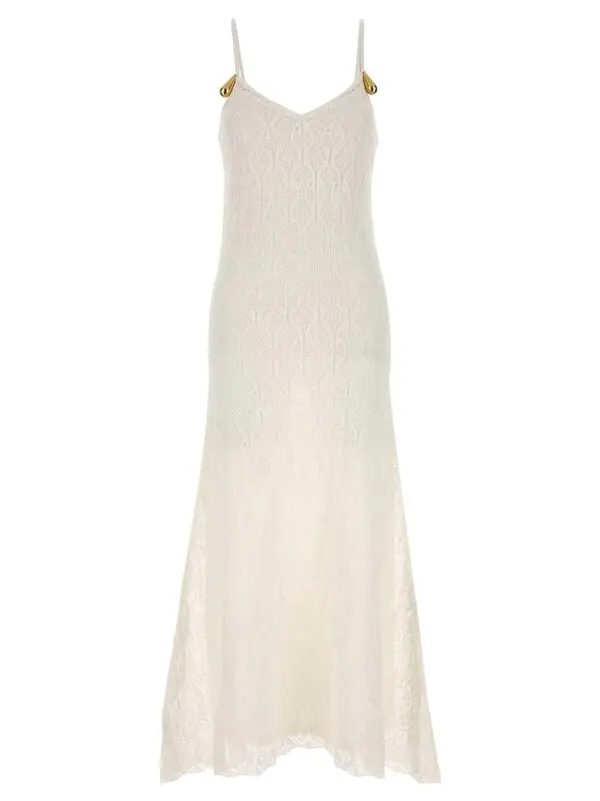 Bottega Veneta Lace Mini Dress - White