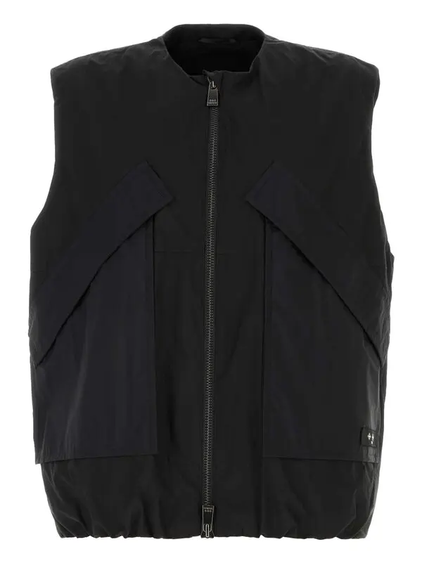 TATRAS Cotton-silk Blend Vest - Black